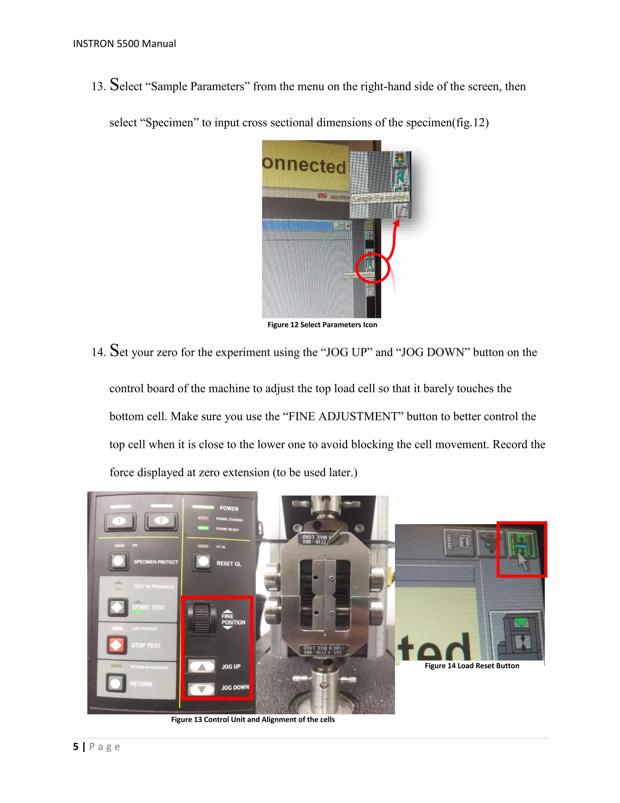 Instron 5500 Test Manual | PDF