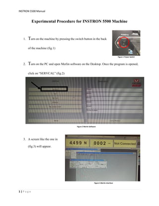 Instron 5500 Test Manual | PDF