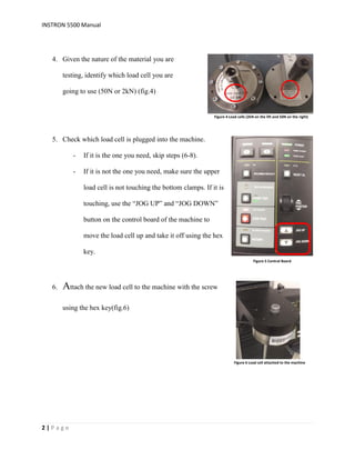 Instron 5500 Test Manual | PDF