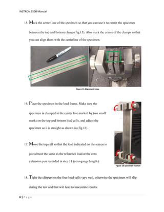 Instron 5500 Test Manual | PDF