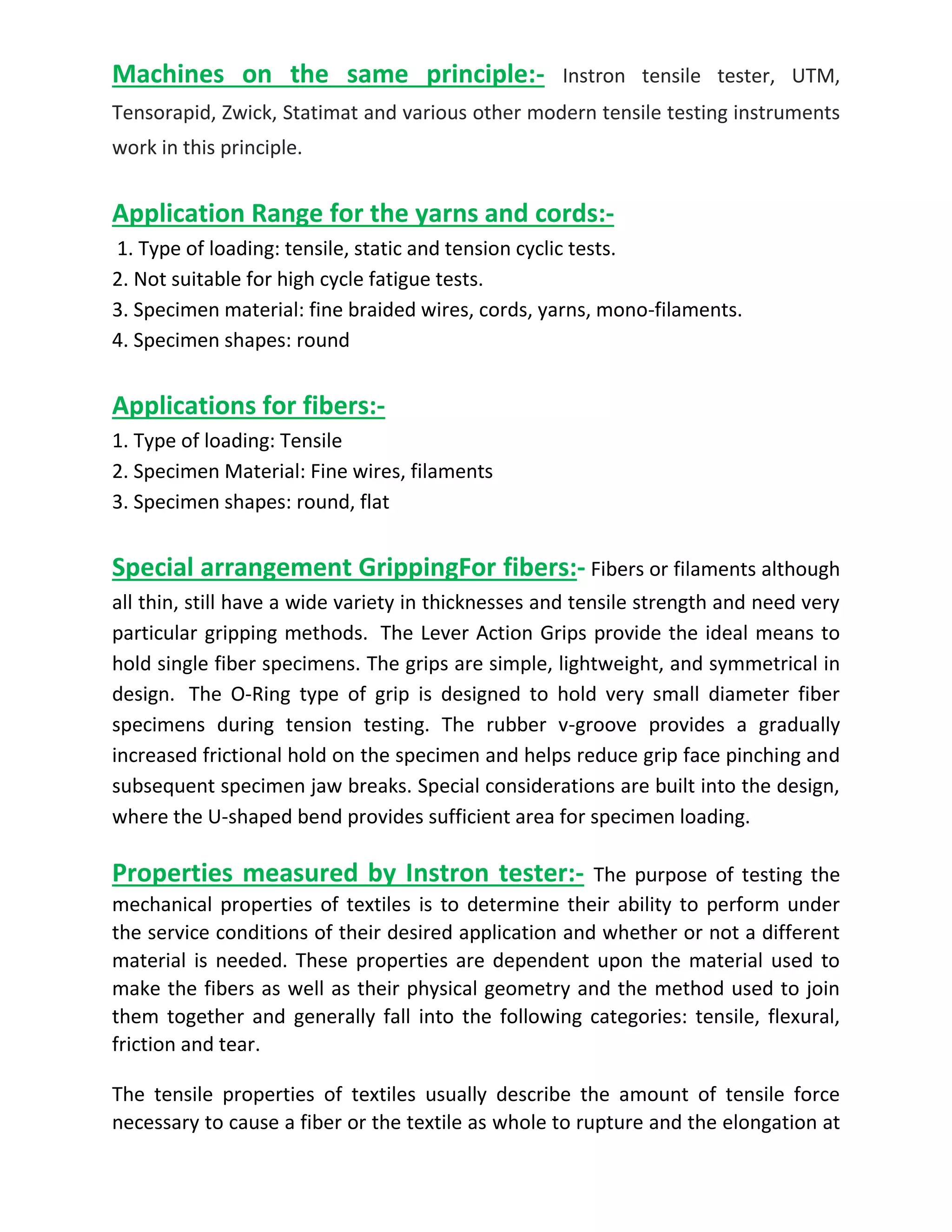 Instron machine | PDF