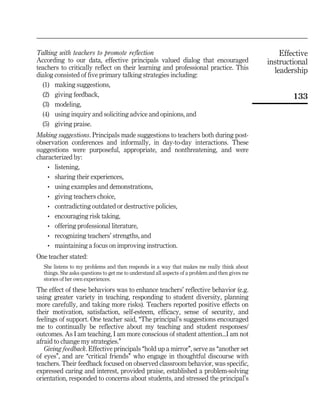 Effective instructional leadership | PDF