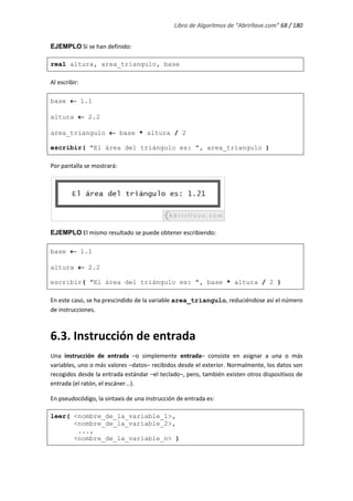 Instrucciones primitivas en pseudocódigo | PDF | Programming Languages | Computing