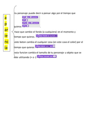Instrucciones de scratch | DOCX