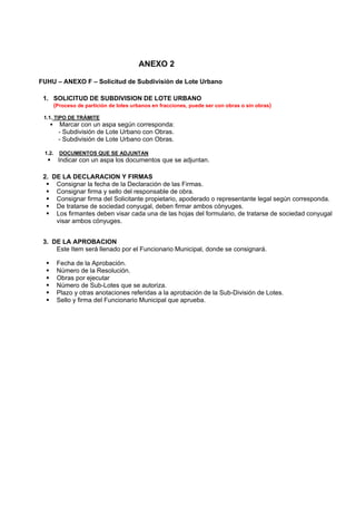 Instrucciones llenado formularios_habilitaciones_urbanas | PDF