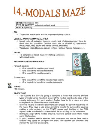 Maze Teacher's Worksheet | PDF
