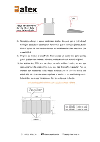 INSTRUCCIONES PARA MONTAJE Y UTILIZACIÓN DE LOS CASETONES ATEX | PDF