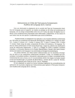 Instrucciones (tecal). Teste para la comprensión auditiva del lenguaje ...