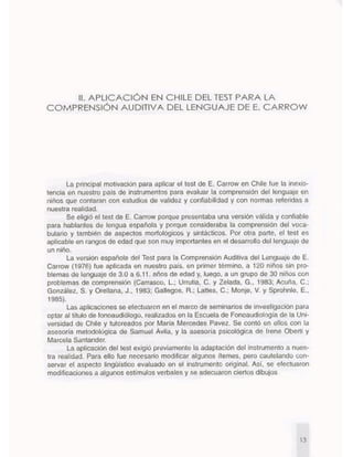 Instrucciones (tecal). Teste para la comprensión auditiva del lenguaje ...
