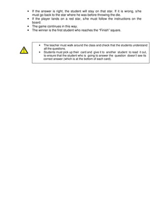 The Star Game Teacher's Worksheet | PDF