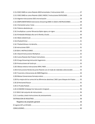 Instrucciones y registros del procesador core i5-450m | PDF