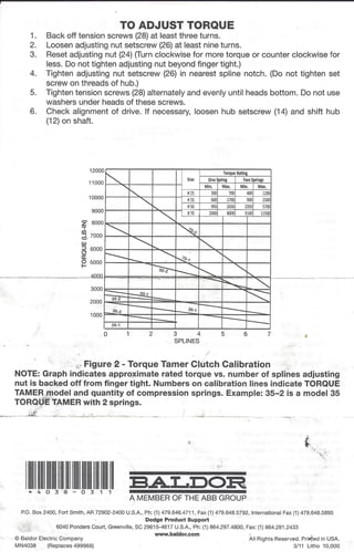 Instruccion manual for torque tamer | PDF