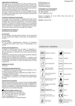 Instrucoes vdrl | PDF