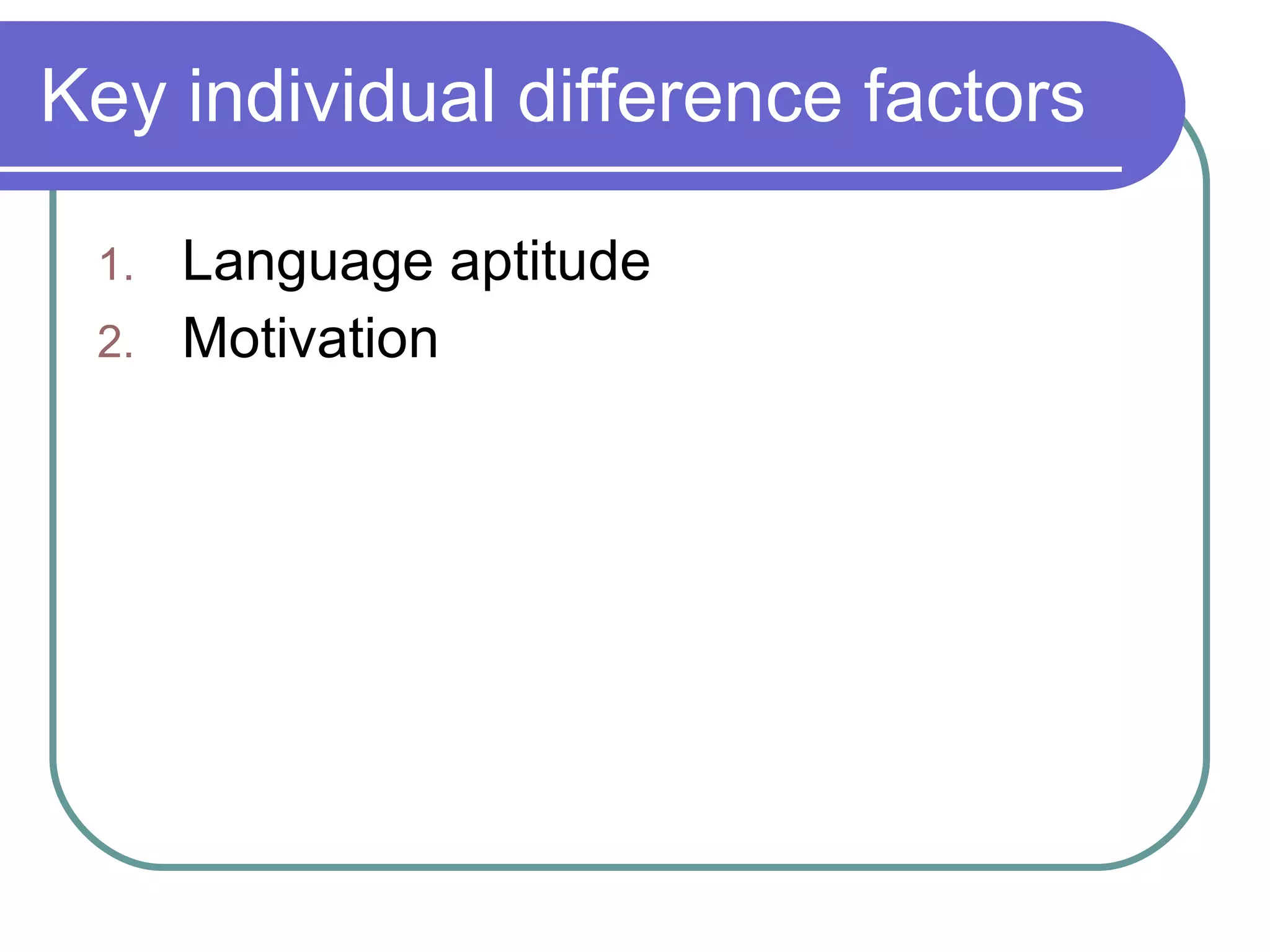 Instructed Language Learning | PPT