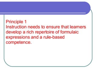 Instructed Language Learning | PPT