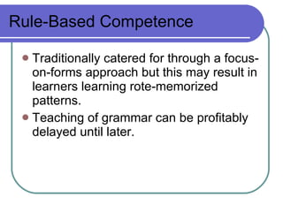Instructed Language Learning | PPT