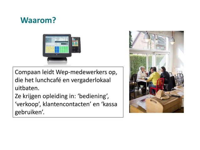 Instructiefilmpje 'werken met de kassa' | PPTX