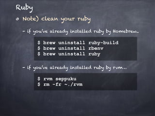Instruction: dev environment | PPT