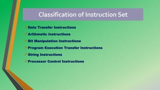 Instruction Set Of 8086 DIU CSE | PPTX | Operating Systems | Computer ...