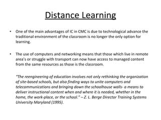 Instructional Communication In Cmc Damian Mann | PPT