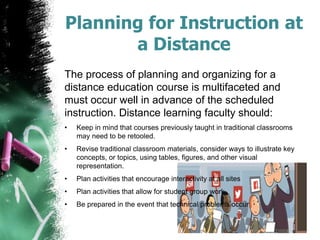 Instructional Design for Distance Education | PPT