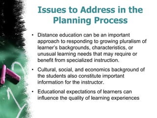 Instructional Design for Distance Education | PPT