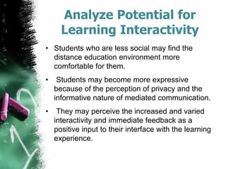 Instructional Design for Distance Education | PPT