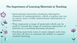 Instructional materials (1) | PPTX