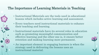 Instructional materials (1) | PPT