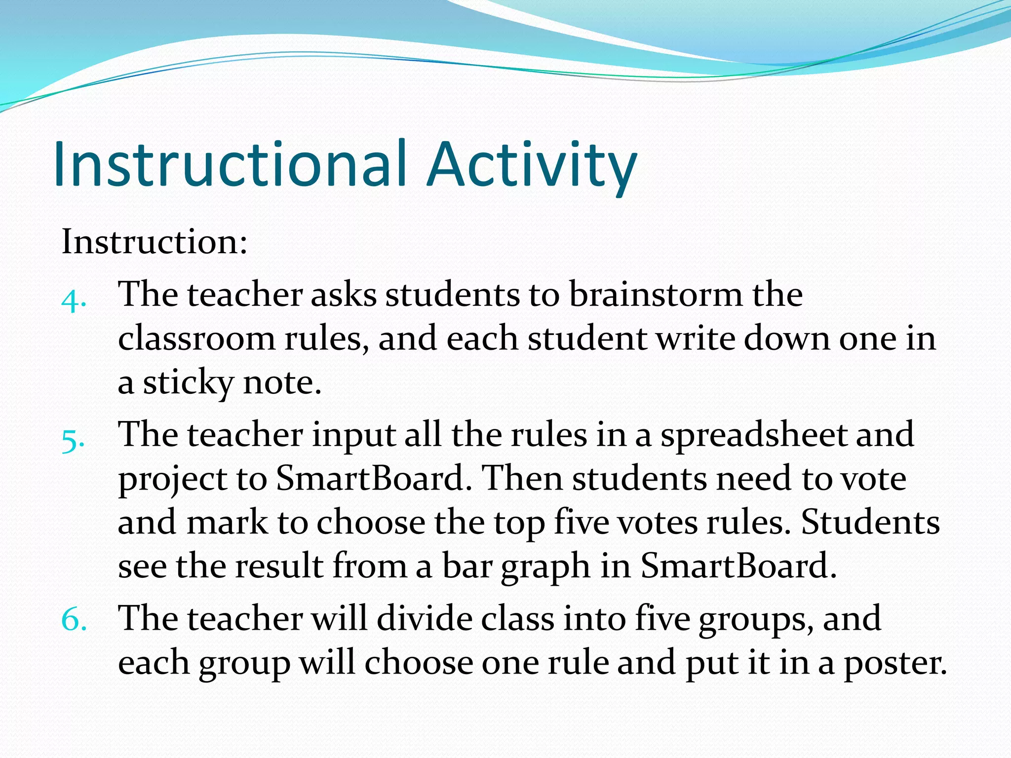 Instructional activity assigment | PPTX