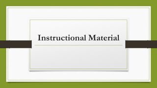 Instructional aids types of instructionional aids | PPT