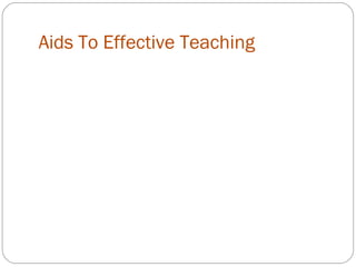 Instructional aids and devices | PPT