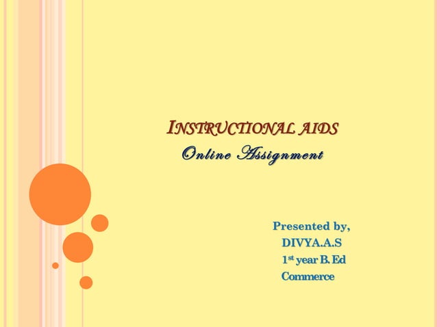 Instructional aids PPT.pdf | Special Education | Education