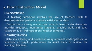 INSTRUCTIONAL APPROACHES AND MODELS.pptx