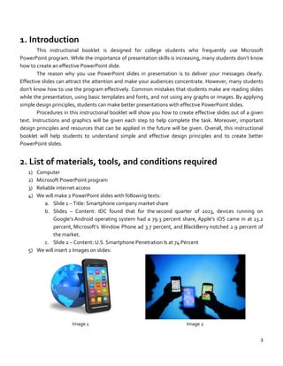 Instructional booklet on easy and effective Powerpoint design | PDF