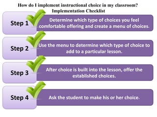 Instructional Choice | PPTX | Educational Assessment | Education