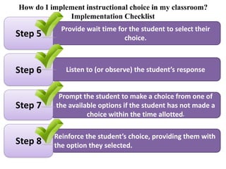 Instructional Choice | PPTX | Educational Assessment | Education