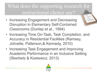 Instructional Choice | PPTX | Educational Assessment | Education