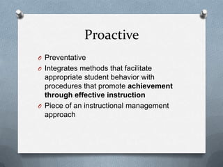 Instructional classroom management | PPTX
