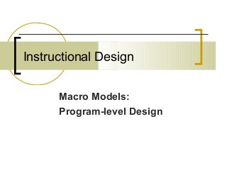 Instructional Design | PPT