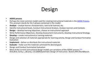 Instructional design | PPTX