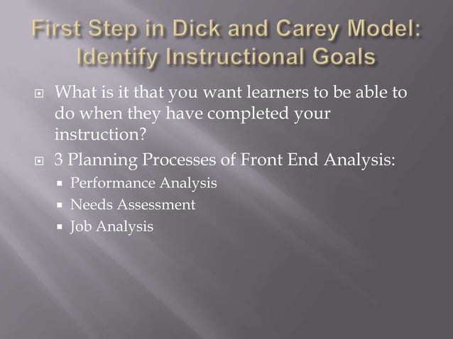 Instructional Design: Identifying Instructional Goals | PPTX ...