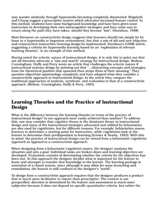 Instructional design learning theory | PDF