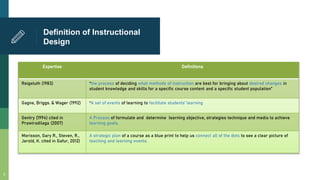 Instructional design concept | PPTX