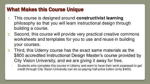 Instructional Design for Online and Blended Learning Course Slides ...