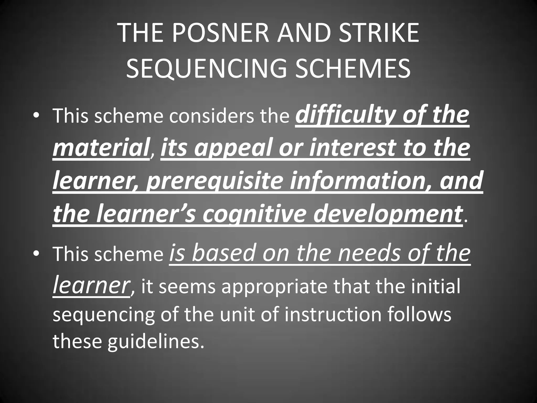 Instructional design – edfn201 b sequencing | PPTX