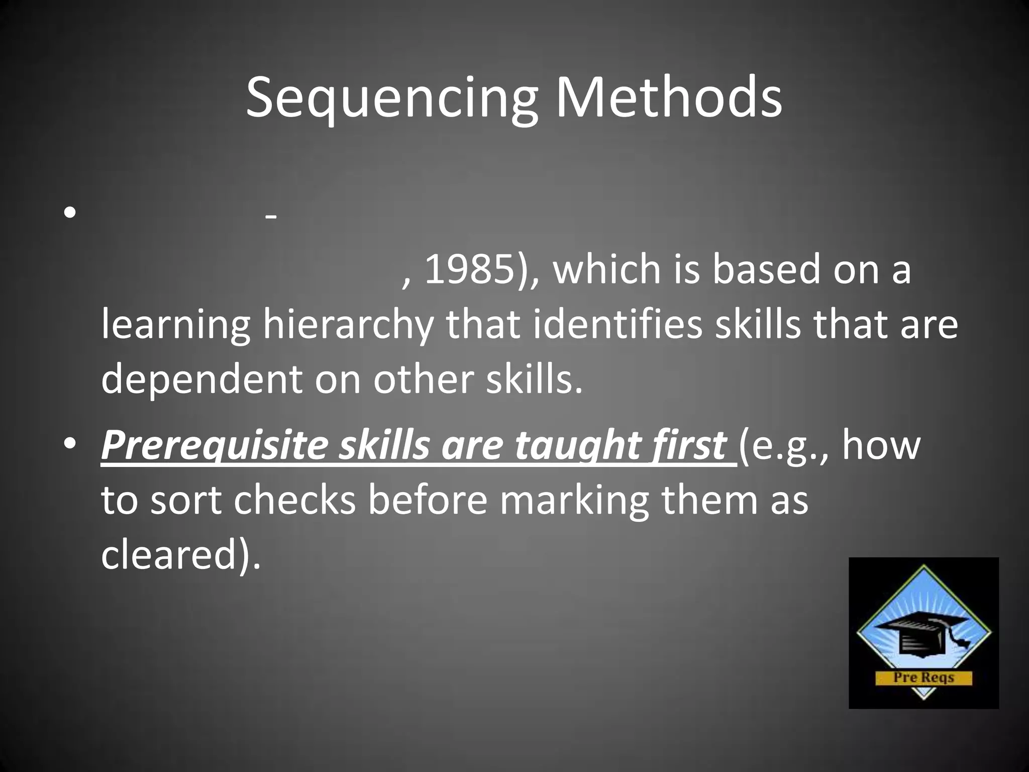 Instructional design – edfn201 b sequencing | PPTX | Educational Assessment | Education