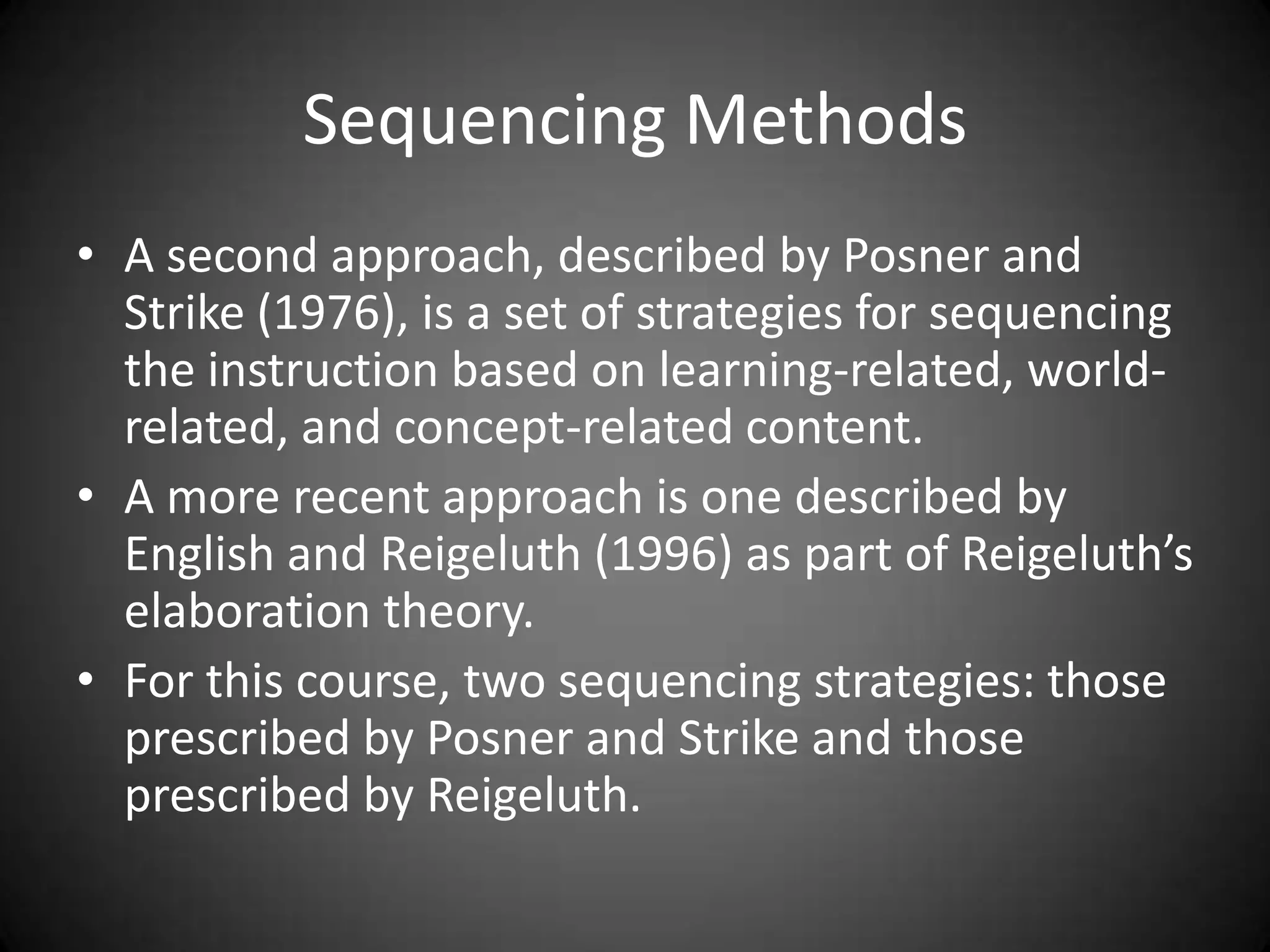 Instructional design – edfn201 b sequencing | PPTX | Educational Assessment | Education