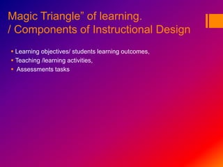 Instructional Design Final detals ppt pdf | PPTX