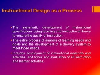 Instructional Design Final detals ppt pdf | PPT